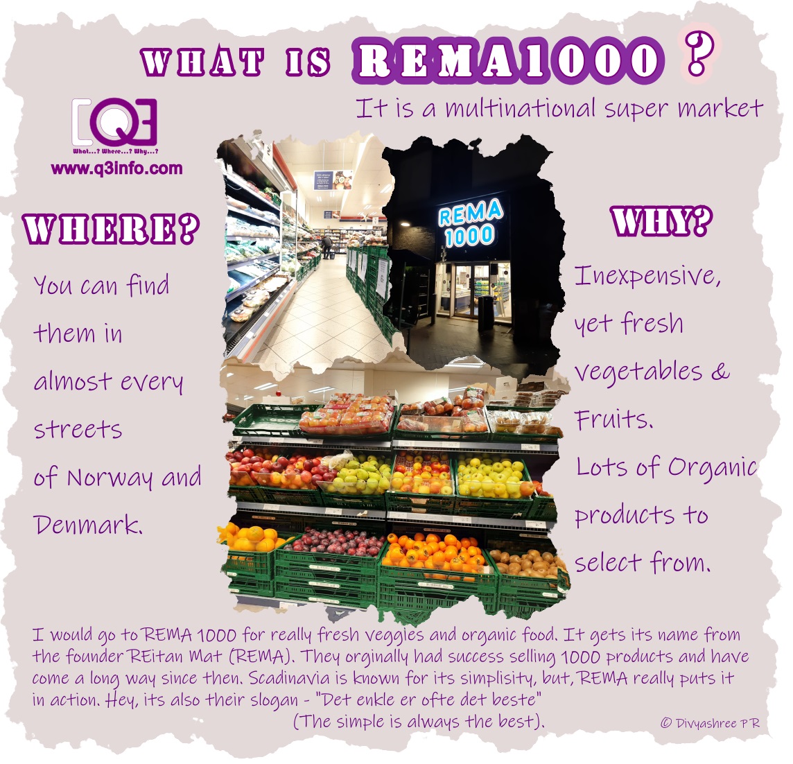 REMA 1000 in Norway/Denmark – Q3 Info
